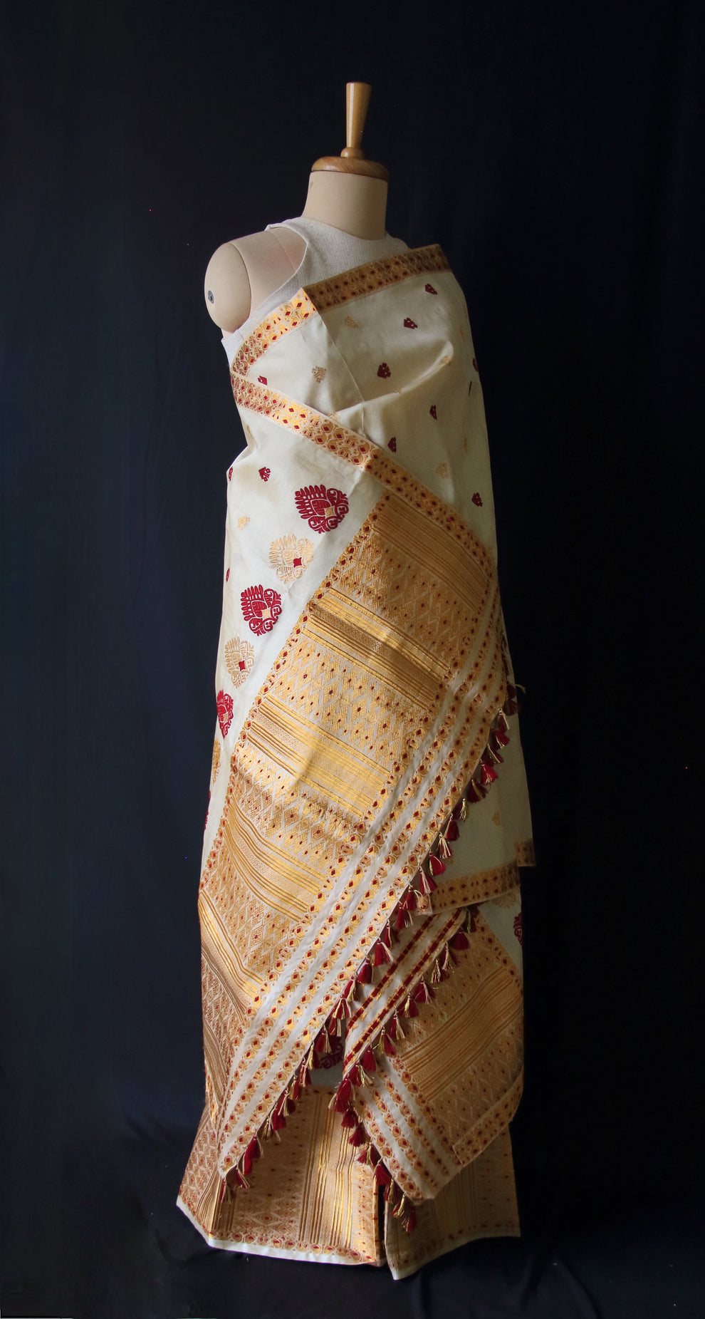 Tassar Silk Mekhla Chador Set -Made to Order – korobidesign